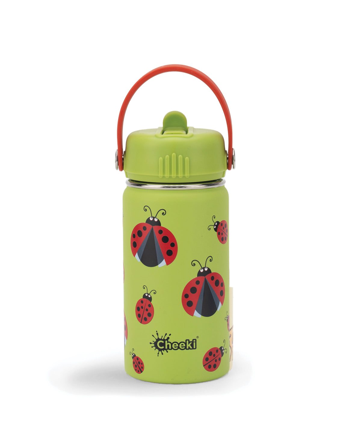 Cheeki 400ml Insulated Kids Water Bottle - Ladybug